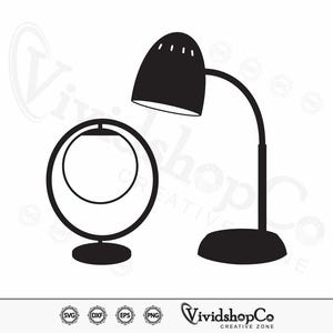 Desk Lamp SVG, Table Lamp Svg, Lamp Svg, Street Light Svg, Library ...