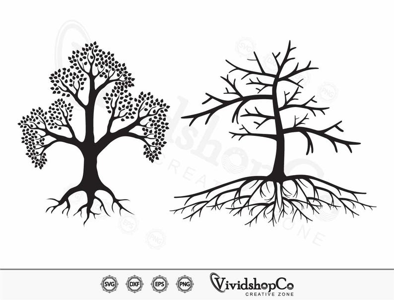 Tree With Roots SVG / Roots Svg / Family Tree Svg / Cut Files / Cricut ...