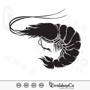 Shrimp SVG, Boiled Shrimp Svg, Prawn Svg, Seafood Svg, Clipart, Cut ...