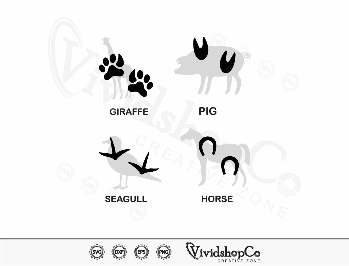 Tier Fuß Druck svg, Fußabdruck svg, Fuß svg, Füße svg, Clipart Vektor ...