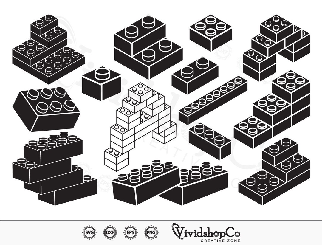 Building Blocks Svg, Bricks Svg, Building Svg, Cinder Block, Clipart ...