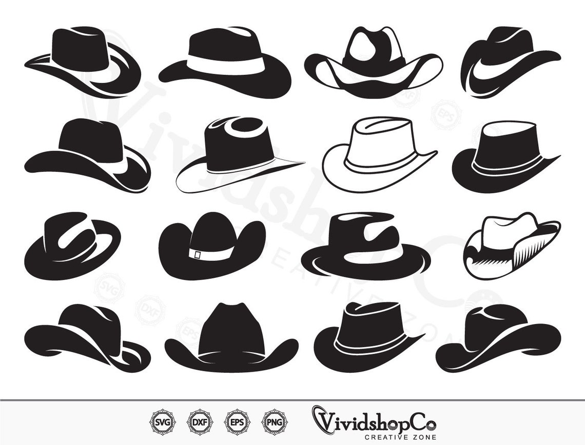 Cowboy Hat SVG Western Svg Cowboy Svg Hat Svg Cowboy Hat - Etsy