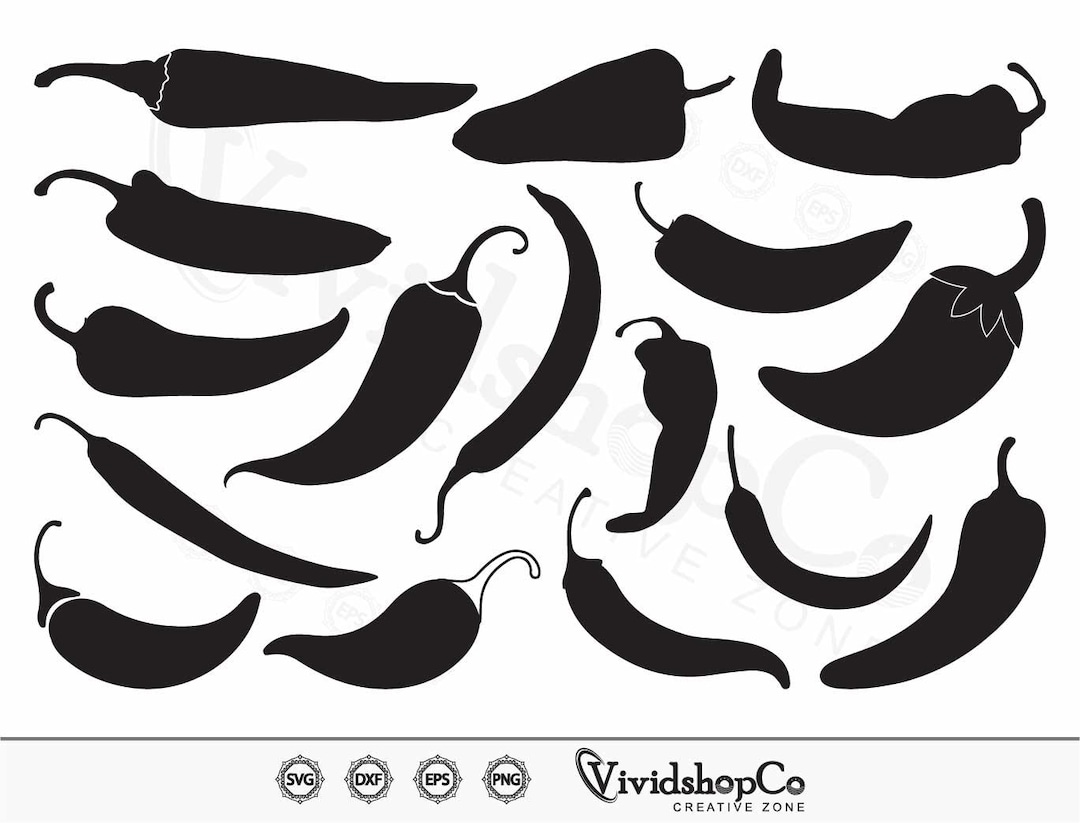 Chili Pepper SVG, Chili Svg, Hot Chili Svg, Hot Pepper Svg, Clipart ...