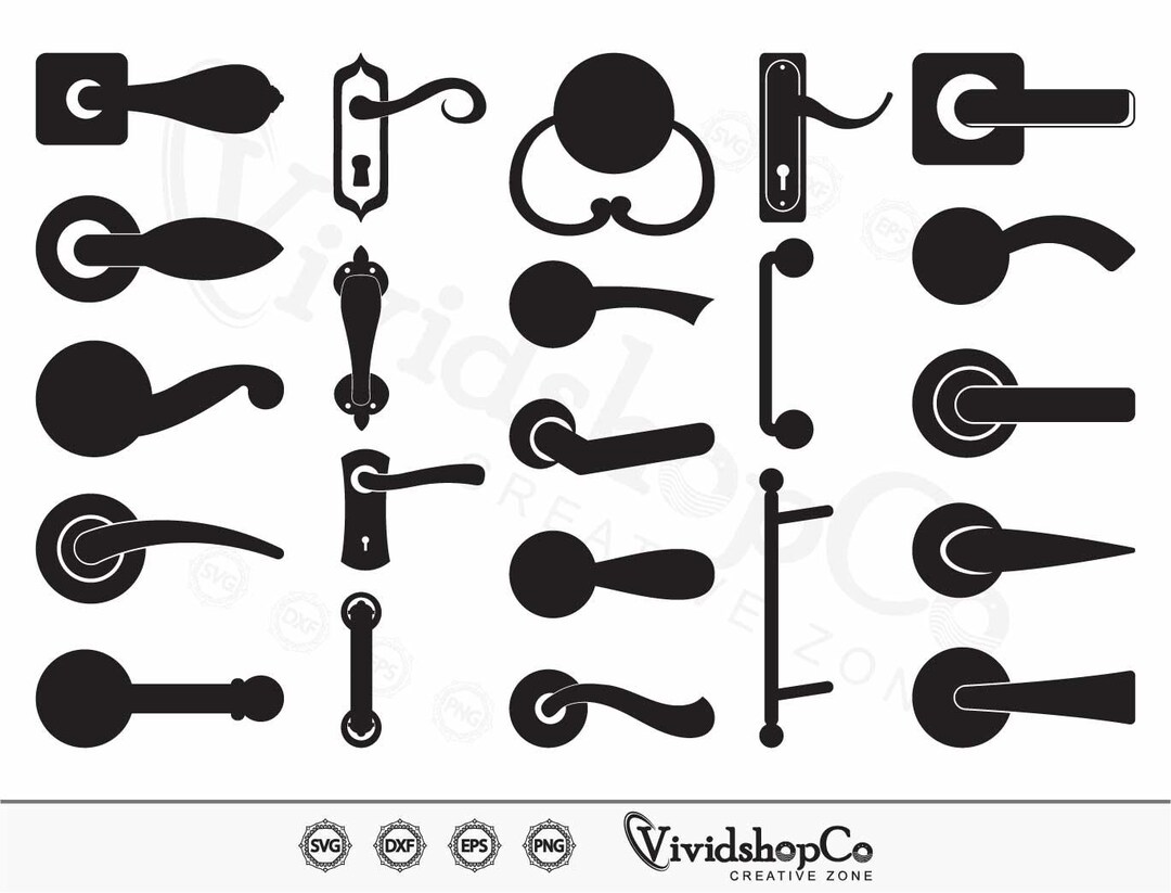 Door Handle SVG, Doorknobs Svg, Knockers Svg, Door Svg, Handle Svg ...