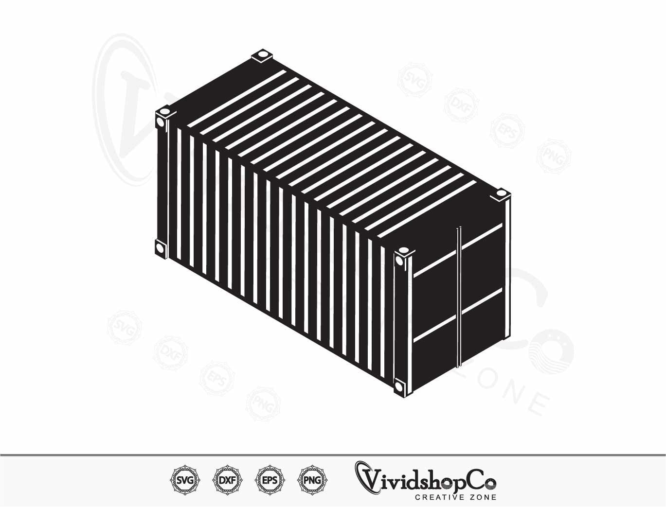 Shipping Container Svg, Shipping Svg, Container Svg, Shipping Container ...