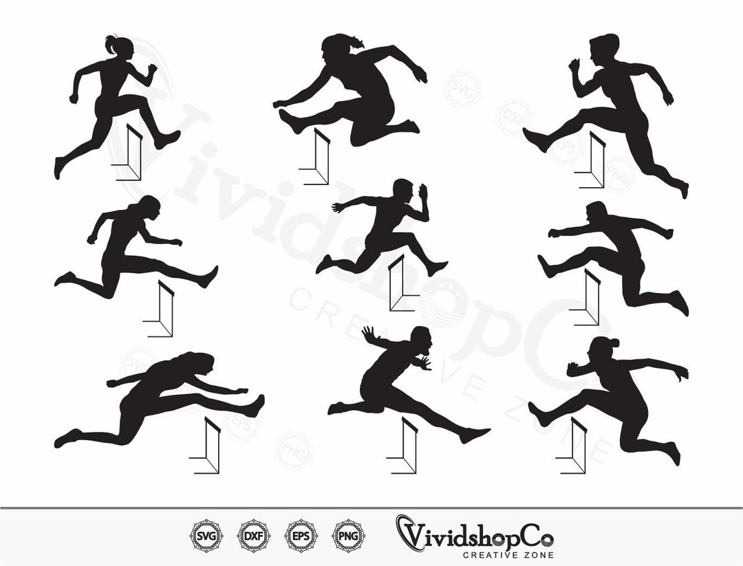 Hurdles SVG, Track Hurdles Svg, Track and Field, Hurdling Svg, Vector ...