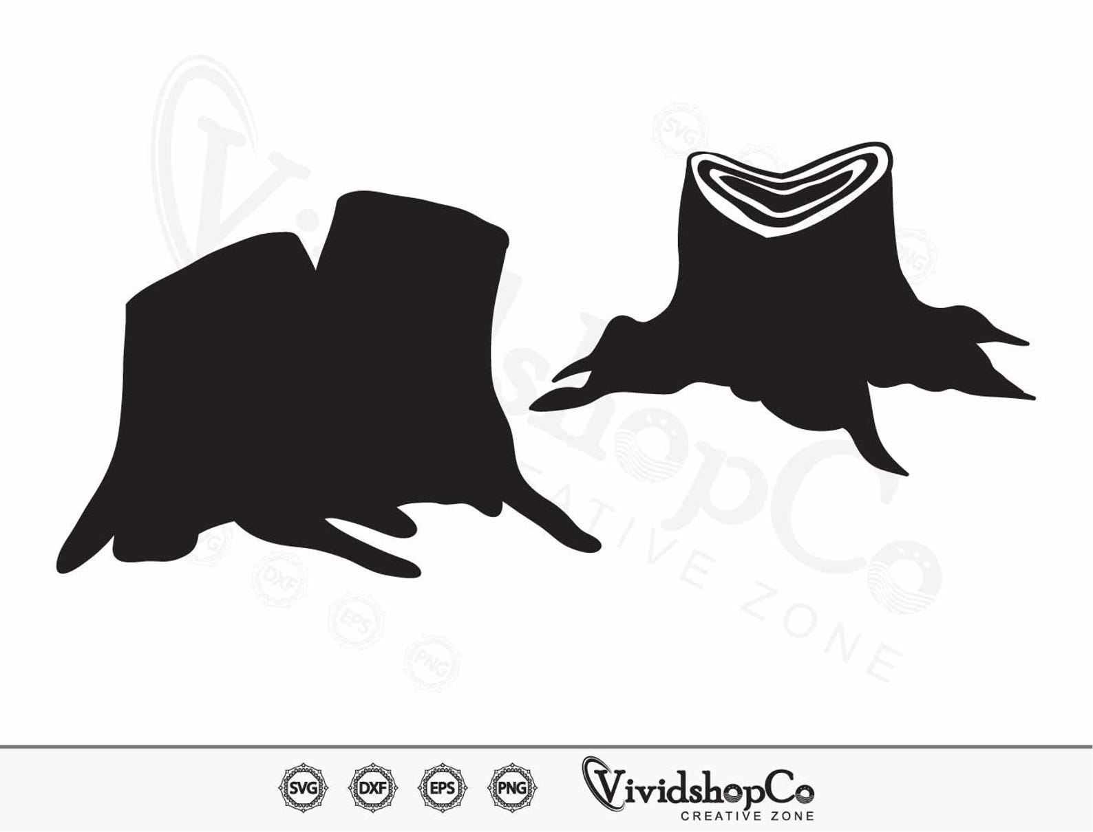 Tree Stump SVG, Stump Svg, Wood Slice Svg, Tree Ring Svg, Clipart, Cut ...