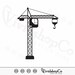 Tower Crane SVG, Construction Crane Svg, Building Crane Svg, Clipart ...