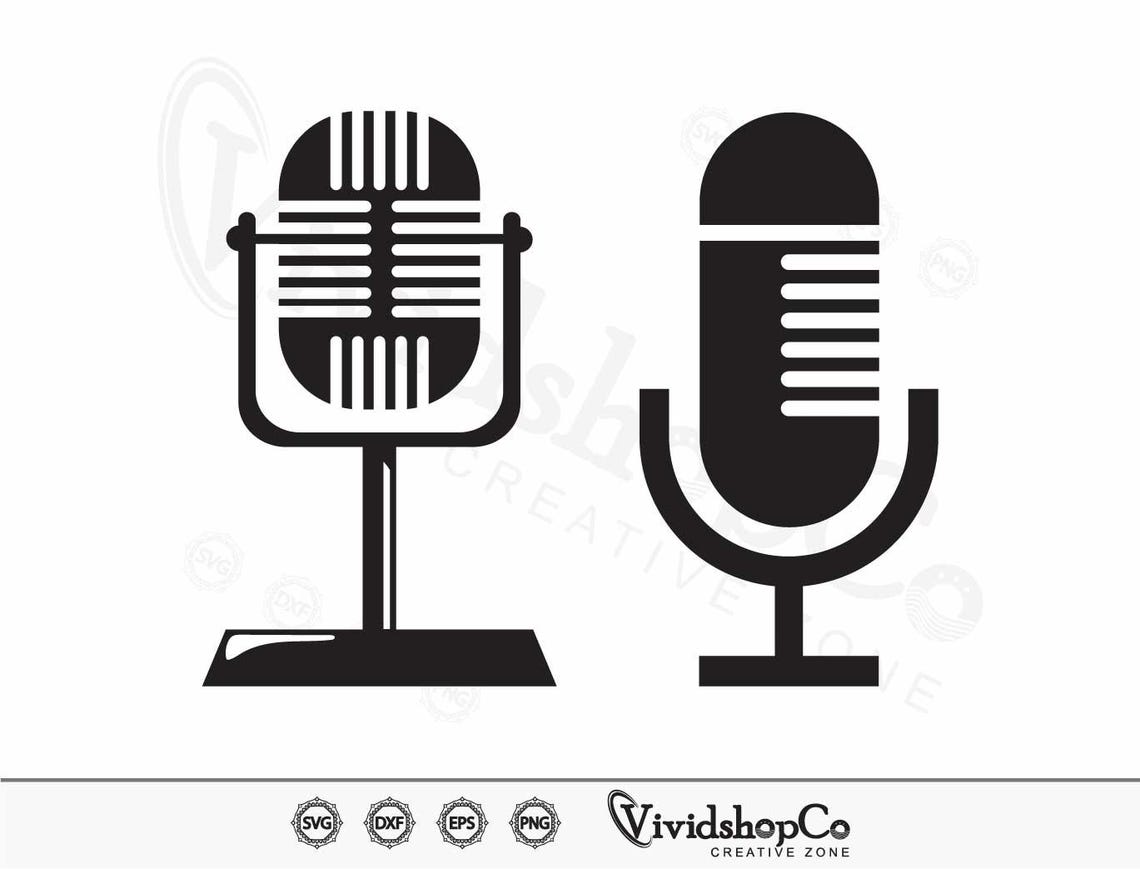 Mikrofon svg, Kopfhörer svg, Mic Stand svg, Musik svg, Clipart ...