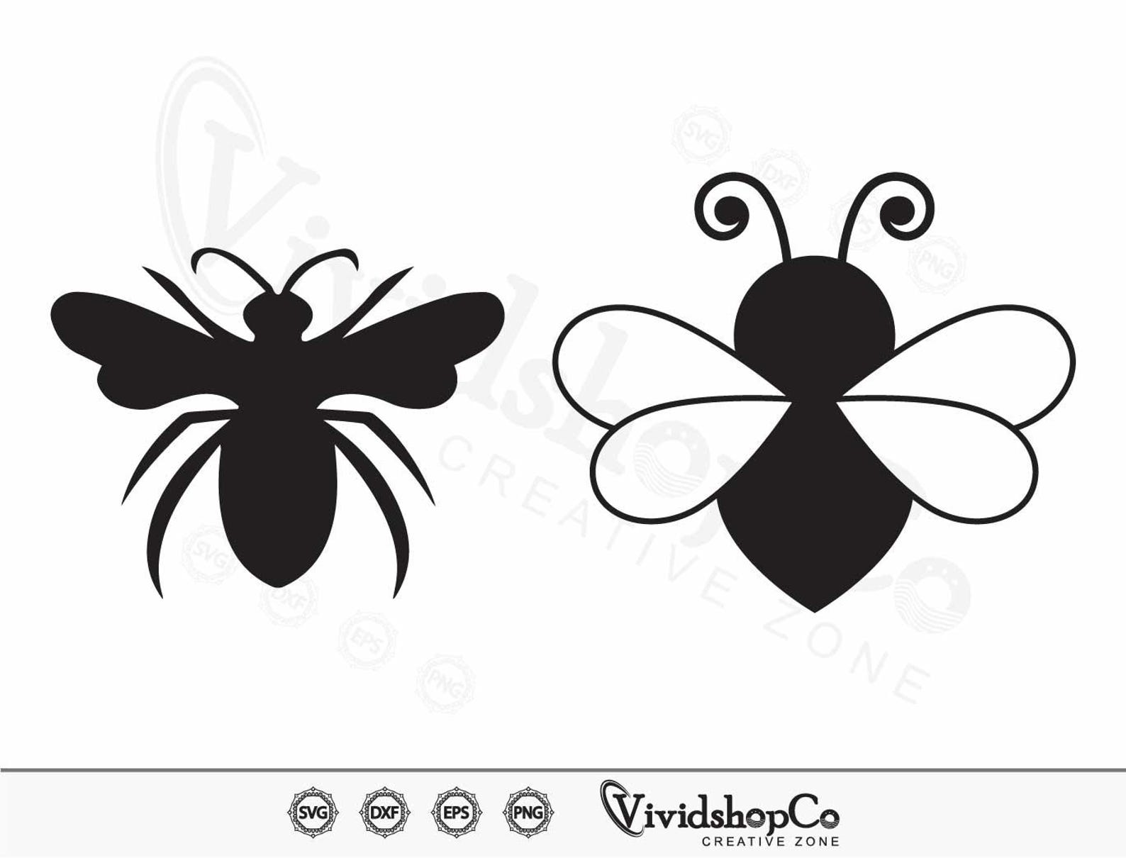 Bee Bundle Svg, Bee Svg, Bee Clipart, Bee Cut Files for Silhouette ...