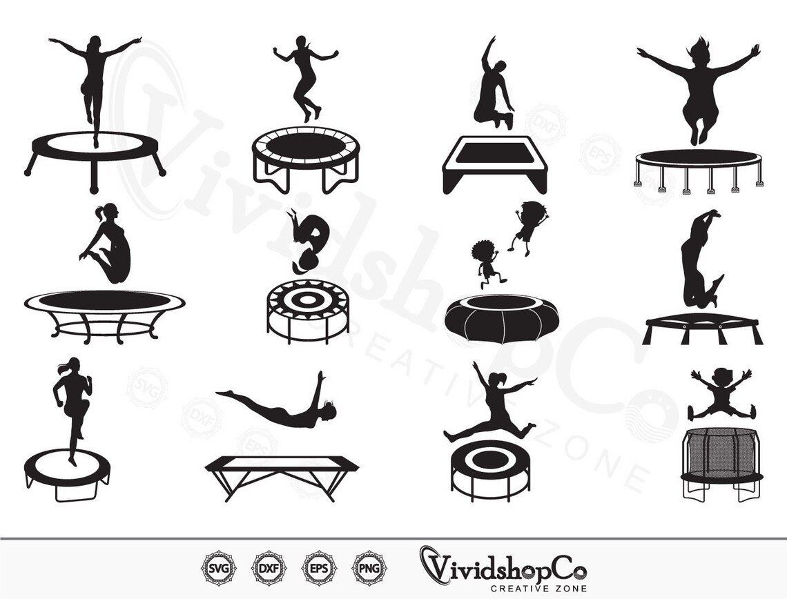 Trampoline SVG Tramp Svg Jumping Svg Kids Jumping Svg - Etsy
