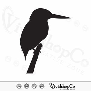 Kingfisher SVG, Bird Svg, Clipart, Cut Files for Silhouette, Files for ...