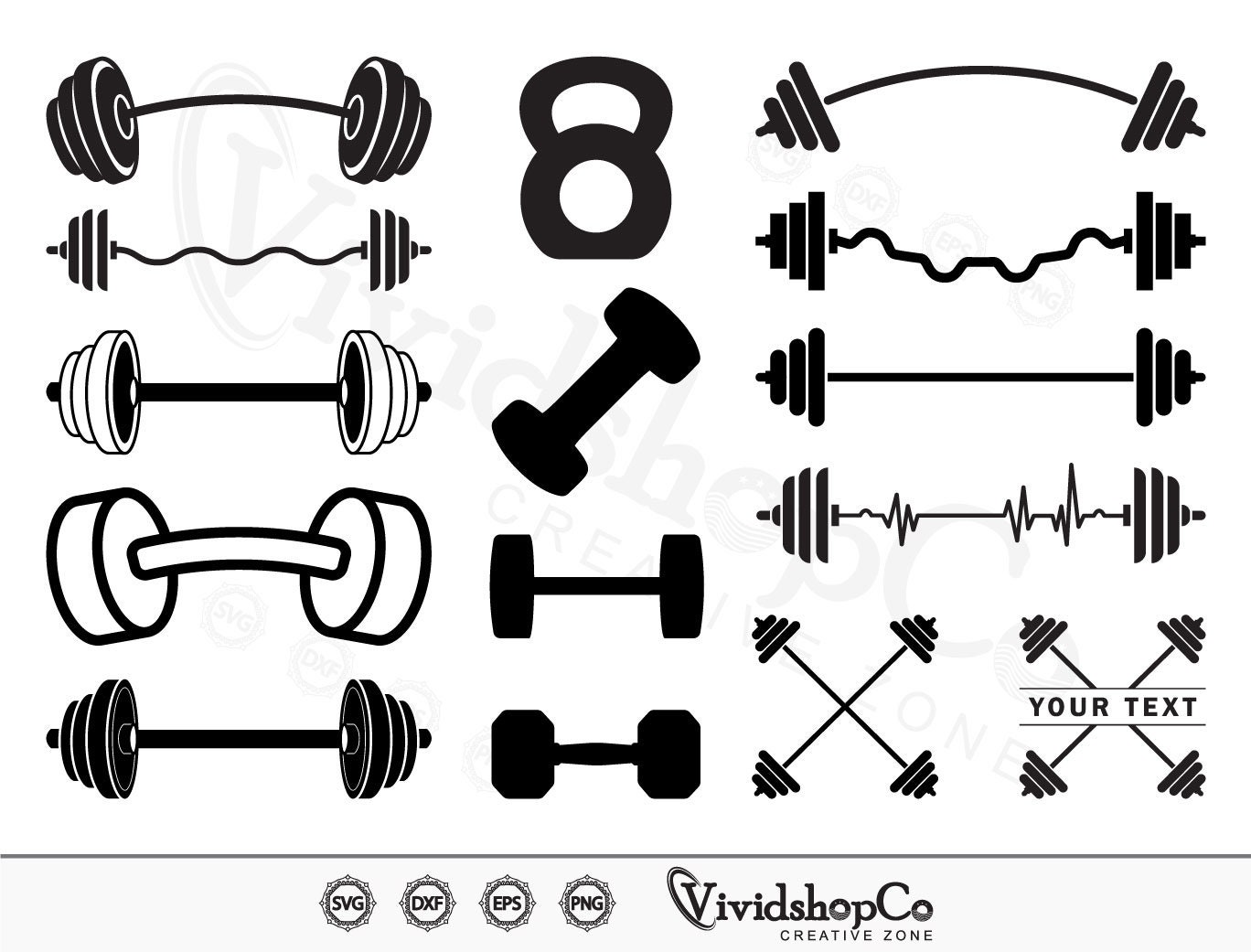 Dumbbell SVG Gym Svg Weight Svg Barbell Svg Workout Svg - Etsy Australia