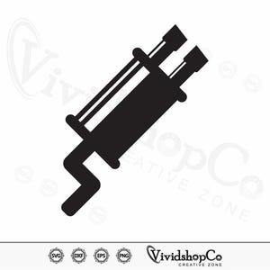 Exhaust Pipe SVG, Car Exhaust Pipe Svg, Exhaust Svg, Mechanic Svg, Car ...