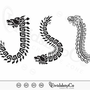 Quetzalcoatl SVG, Huitzilopochtli Svg, Aztec Svg, Clipart, Cut Files ...