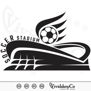 Soccer Stadium SVG, Stadium Svg, Clipart, Cut Files for Silhouette ...