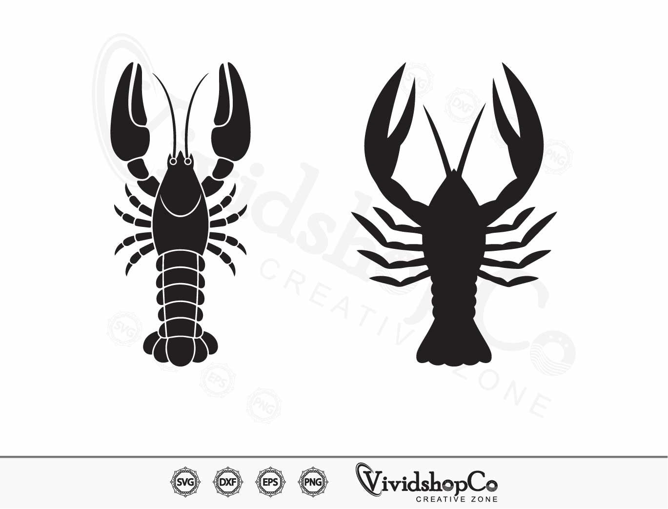 Crawfish Svg Clipart Cut Files for Silhouette Files for - Etsy India