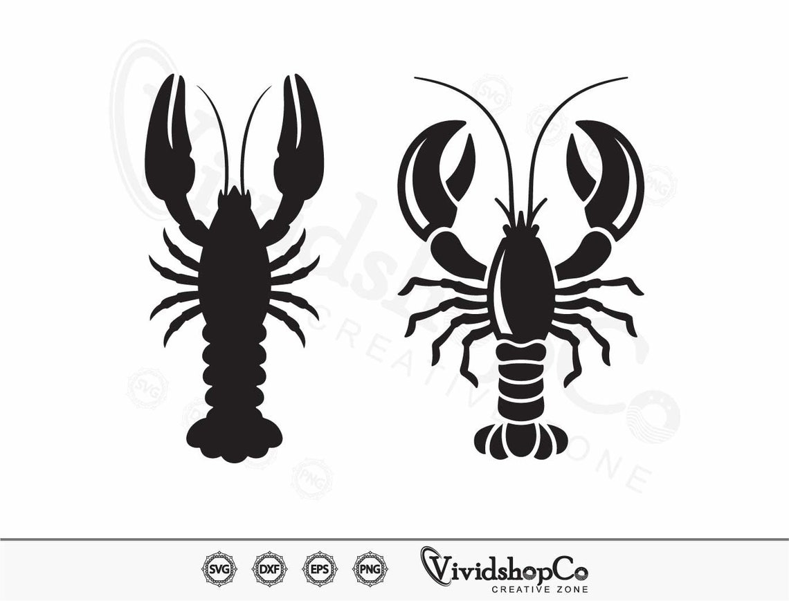 Crawfish Svg, Clipart, Cut Files for Silhouette, Files for Cricut ...