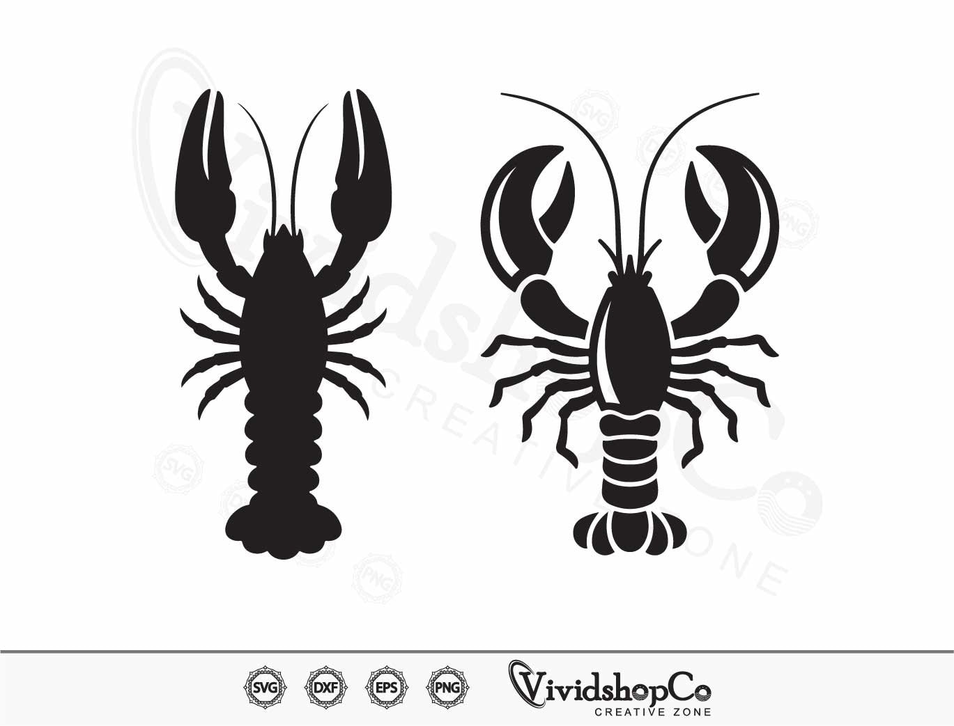 Crawfish Svg, Clipart, Cut Files for Silhouette, Files for Cricut ...