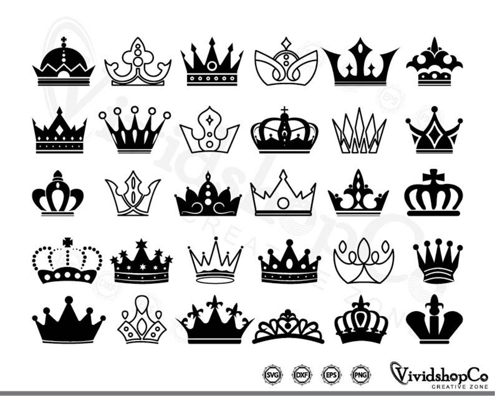 Crowns SVG Bundle Crowns Svg Crowns Clipart Crowns Cut - Etsy