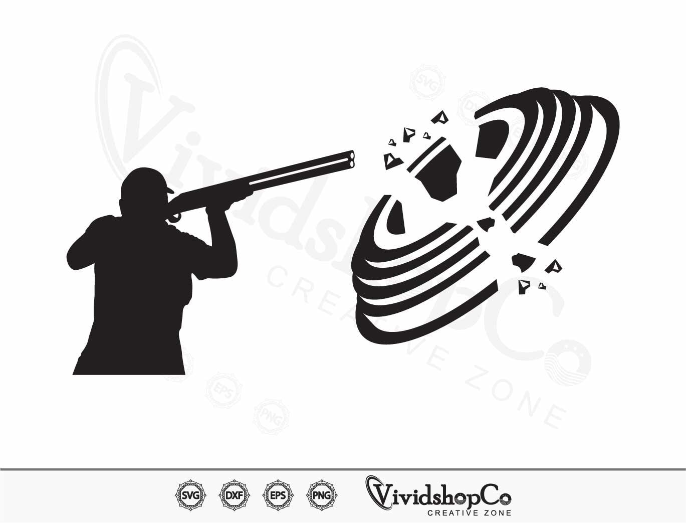 Clay Target SVG, Cuttable Design, Trapshooting Svg, Skeet Shooting ...