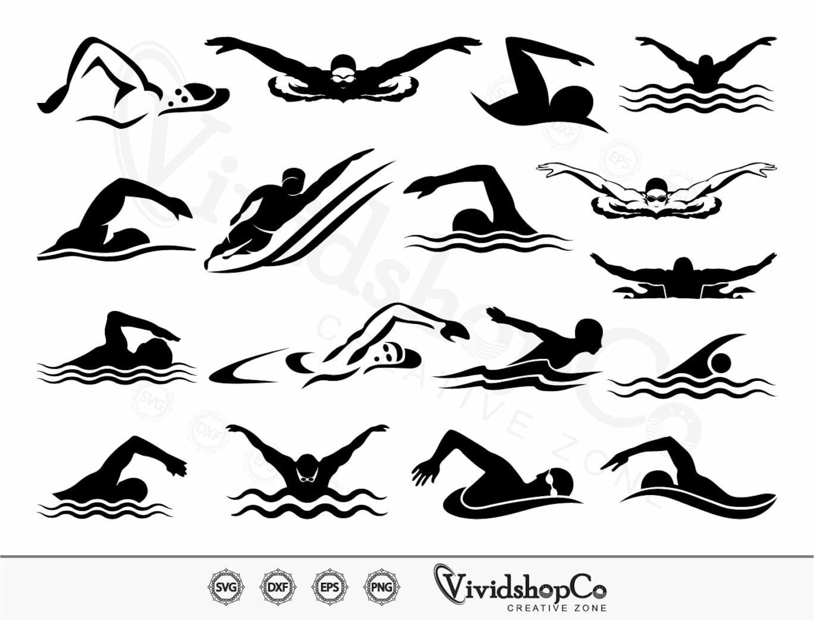 Swimming #2 Svg, Swimming Svg, Swim Svg, Clipart, Cut Files for ...