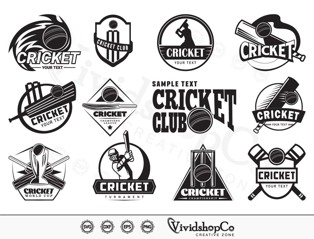 Cricket SVG, Sports Svg, Clipart, Cut Files for Silhouette, Files for ...