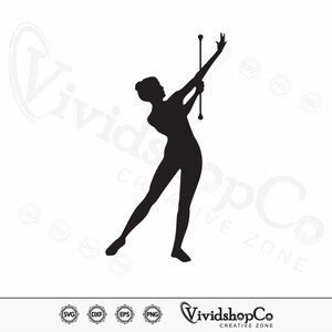 Baton Twirling SVG, Baton Dancing Girl Svg, Baton Svg, Majorette Svg ...