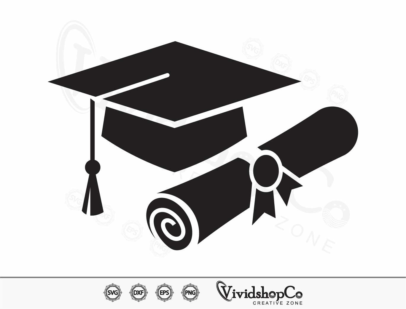 Graduation Cap Svg Graduate Svg Diploma Svg Degree Svg - Etsy