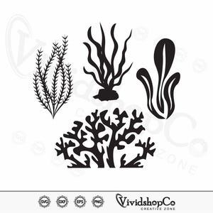 Coral Ocean SVG, Coral Svg, Seaweed Svg, Sea Plant Svg, Clipart, Cut ...