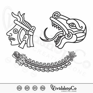 Quetzalcoatl SVG, Huitzilopochtli Svg, Aztec Svg, Clipart, Cut Files ...