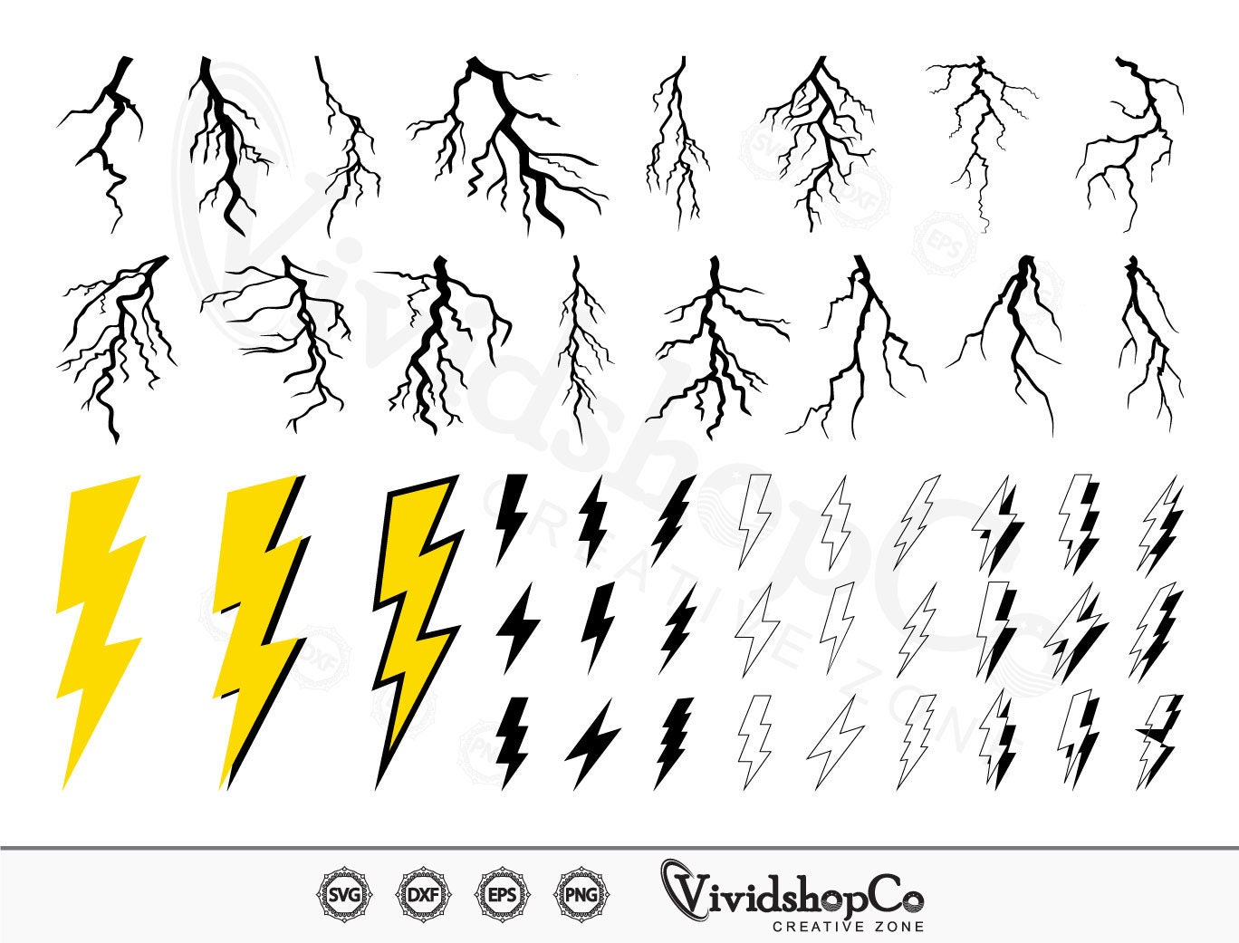 Lightning Svg Lightning Bolt Svg Flash Svg Lightning - Etsy