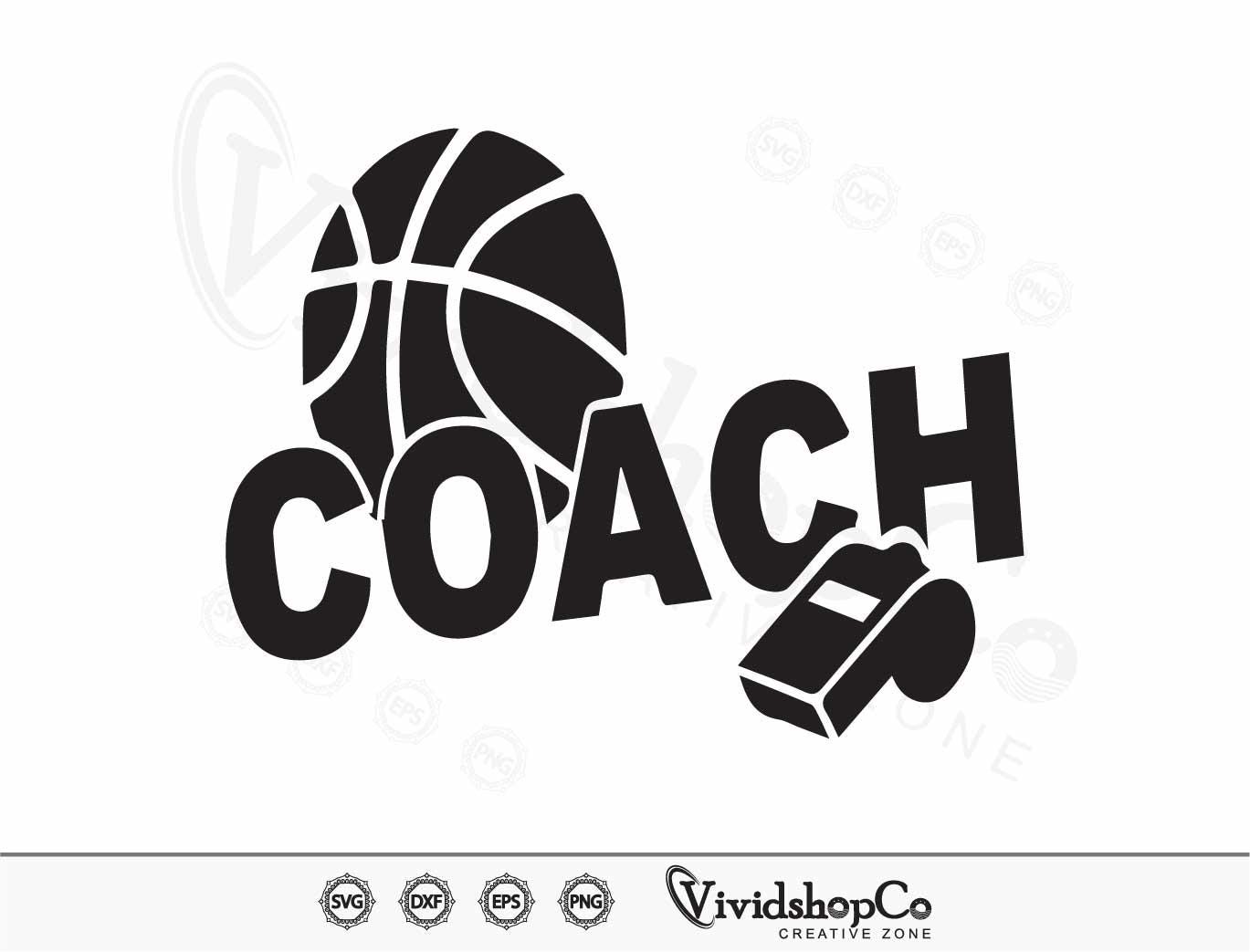 Basketball Coach svg, Basketball svg, Coach svg, Clipart ...