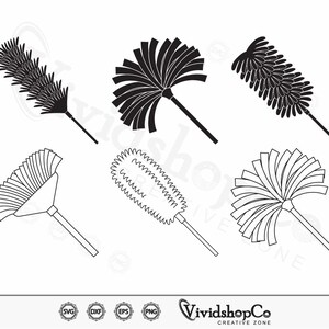 Feather Duster SVG, Duster Svg, Ostrich Feather Duster, Clipart, Cut ...