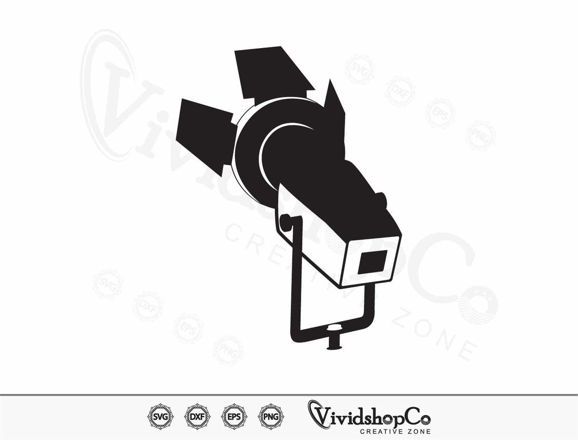 Stage Lighting Svg, Director Light Svg, Lighting Svg, Spotlight Svg ...