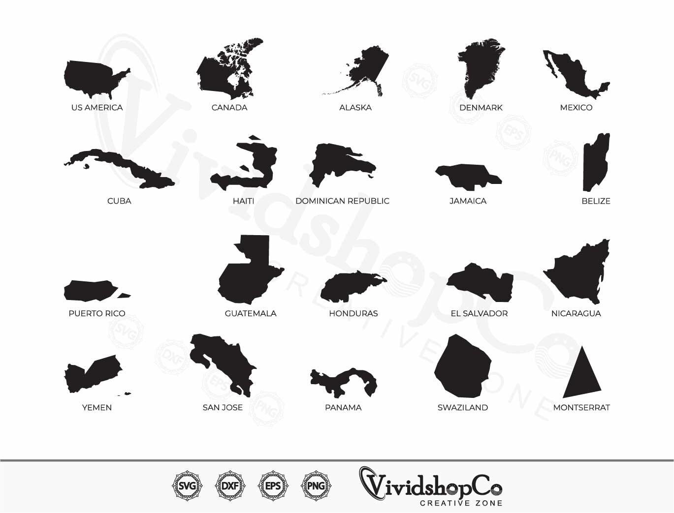 World Map SVG Countries Map Svg Map Svg States Svg - Etsy Canada