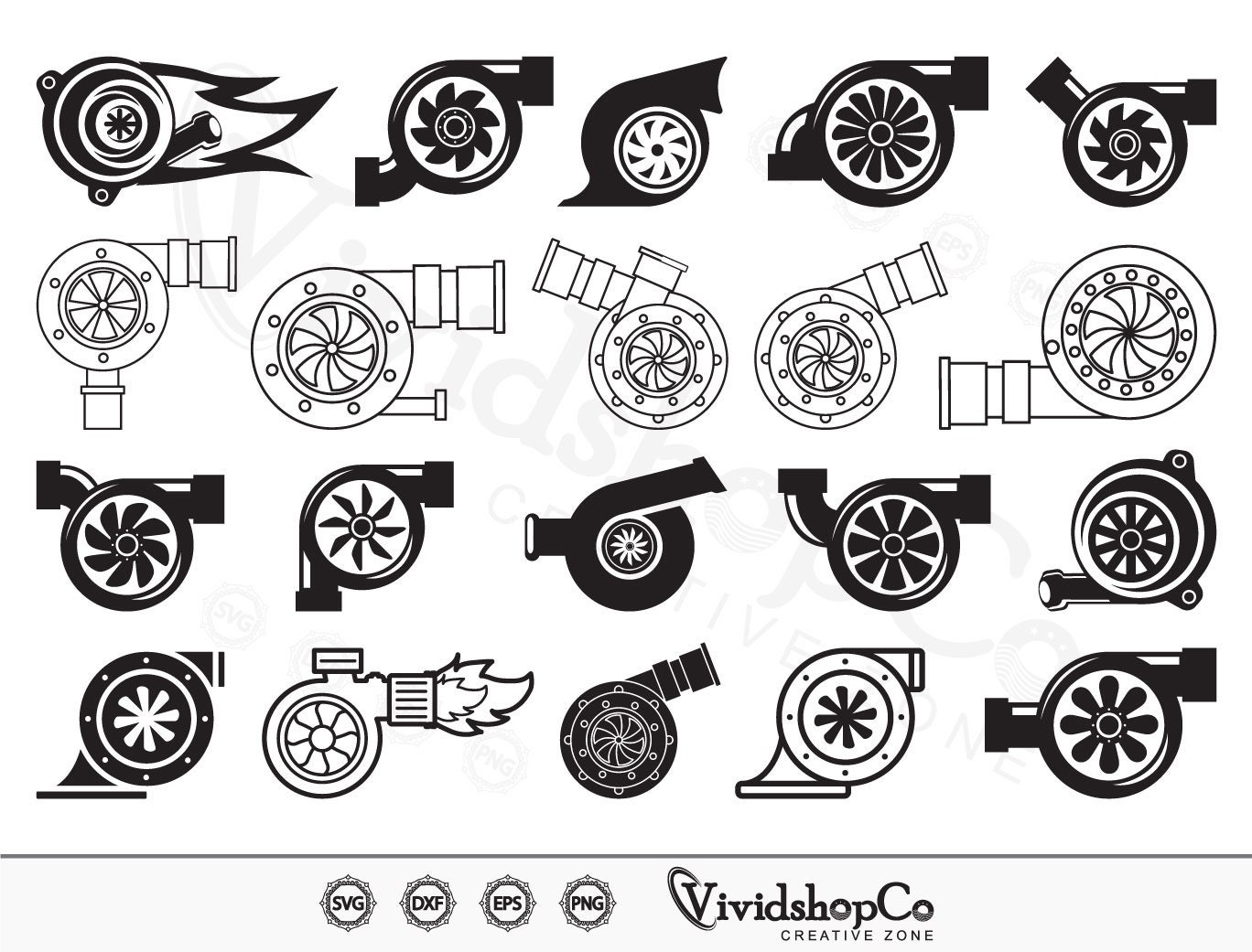 Turbocharger SVG, Turbo Charger Svg, Turbo Svg, Car Turbocharger Svg ...