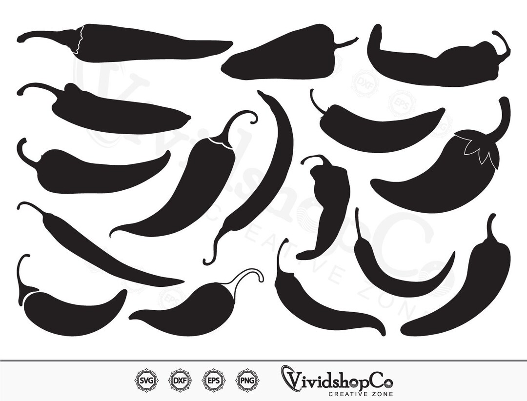 Chili Pepper SVG, Chili Svg, Hot Chili Svg, Hot Pepper Svg, Clipart ...