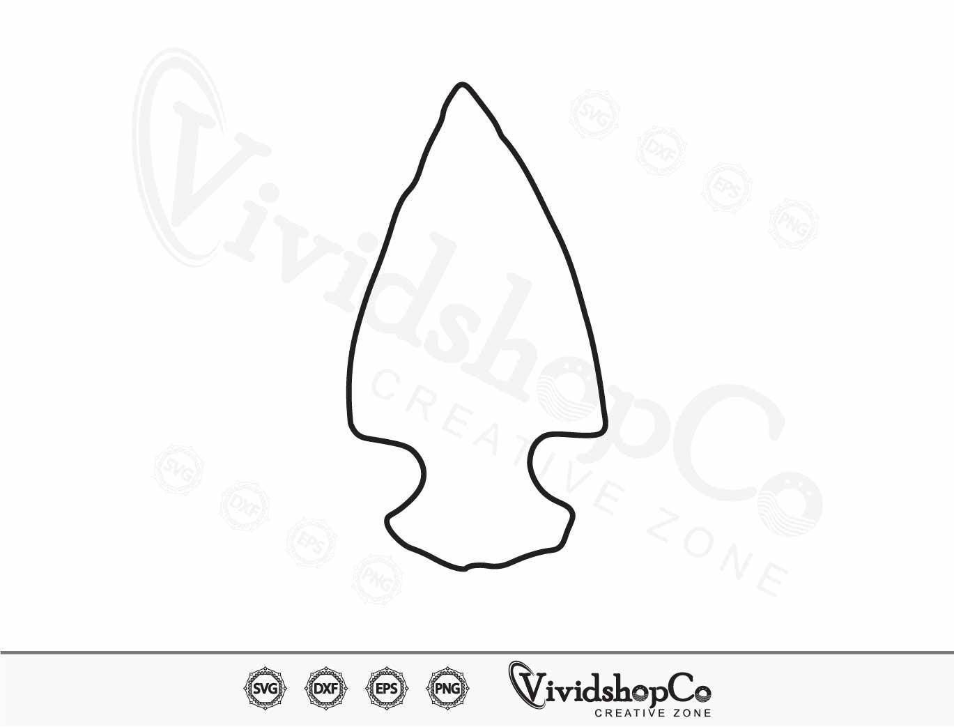 Indian Arrowhead SVG, Arrowhead Svg, Spear Svg, Bowhunting Svg ...