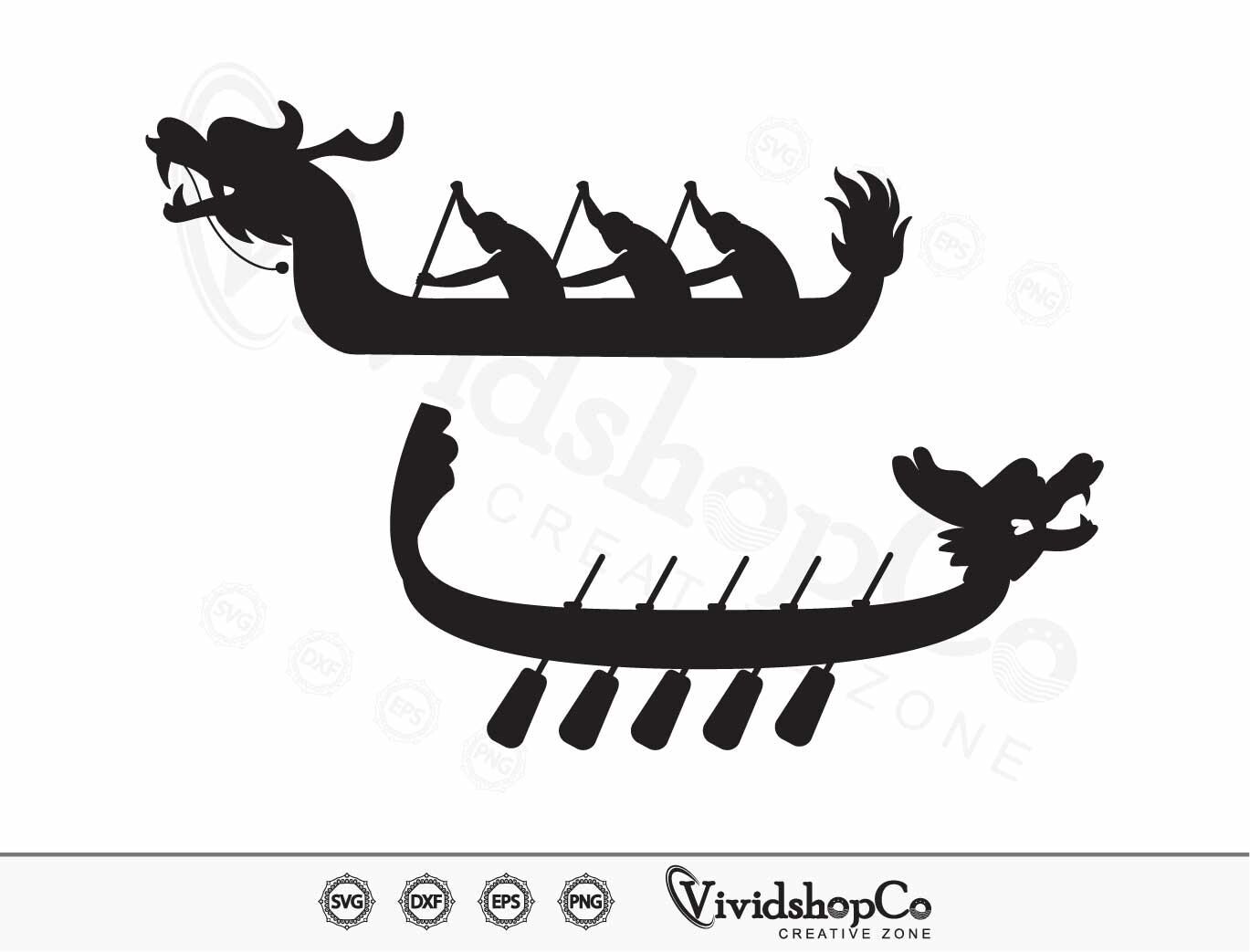 Dragon Boat SVG, Dragon Boat Festival, Dragon Boat Racing, Clipart, Cut ...