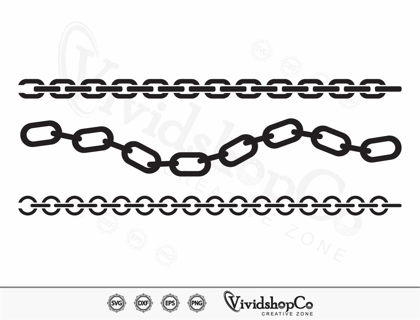 Chains SVG, Chain Link Svg, Breaking Chains Svg, Clipart, Cut Files for ...