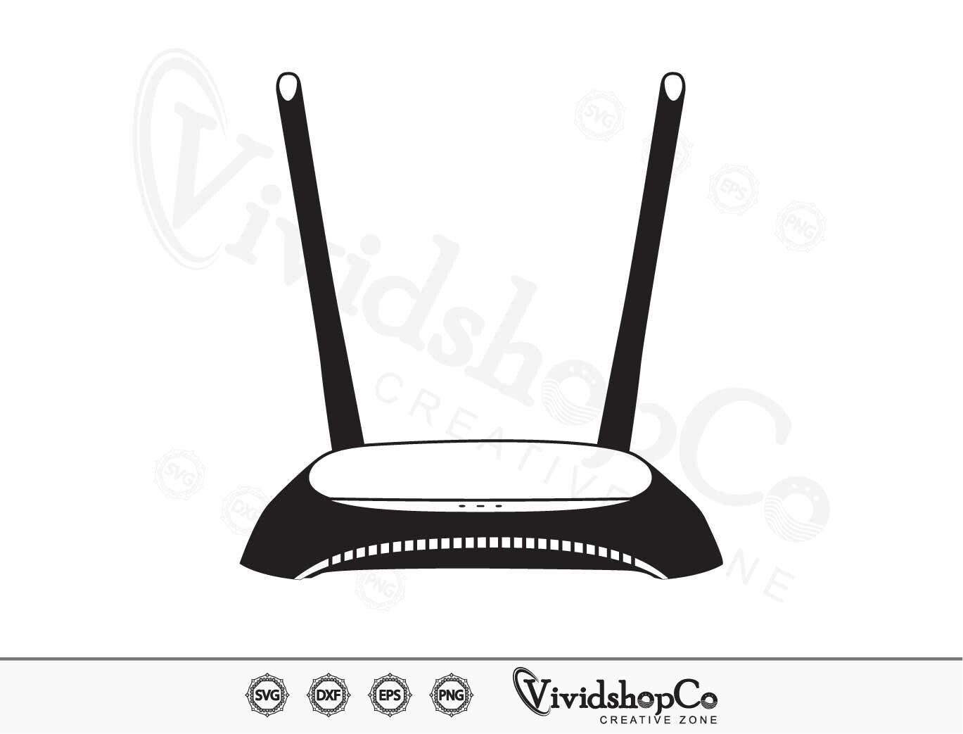 Wifi Router SVG, Router Svg, Clipart, Cut Files for Silhouette, Files ...