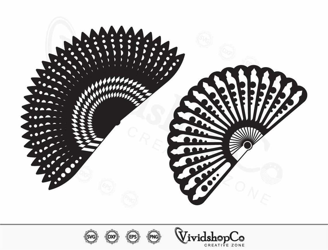Hand Fan Svg, Japanese Fan Svg, Folding Hand Fan Svg, Spanish Fan Svg ...