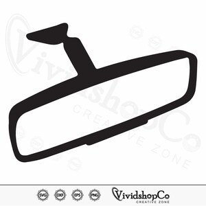 Car Mirror SVG, Car Back Mirror Svg, Car Side Mirror Svg, Rear View ...