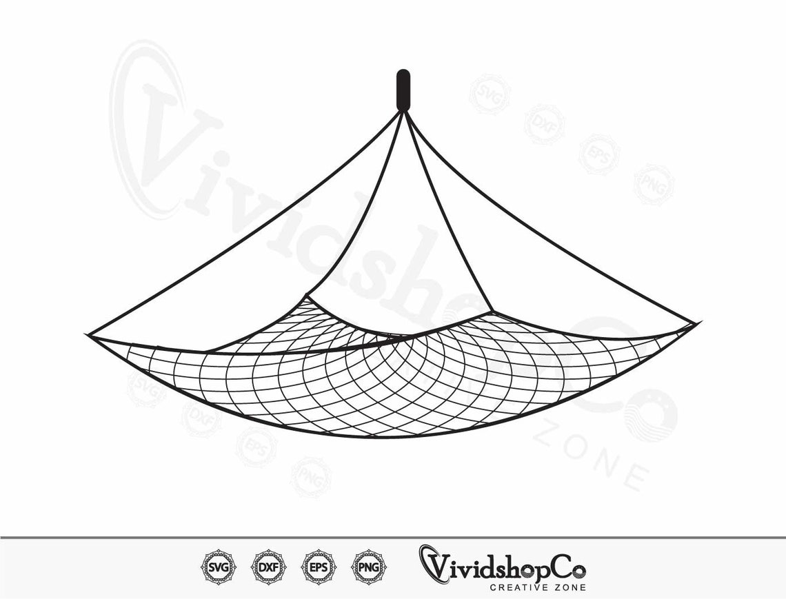 Filet de pêche SVG, Pêche svg, Net svg, Clipart, Fichiers de coupe pour ...