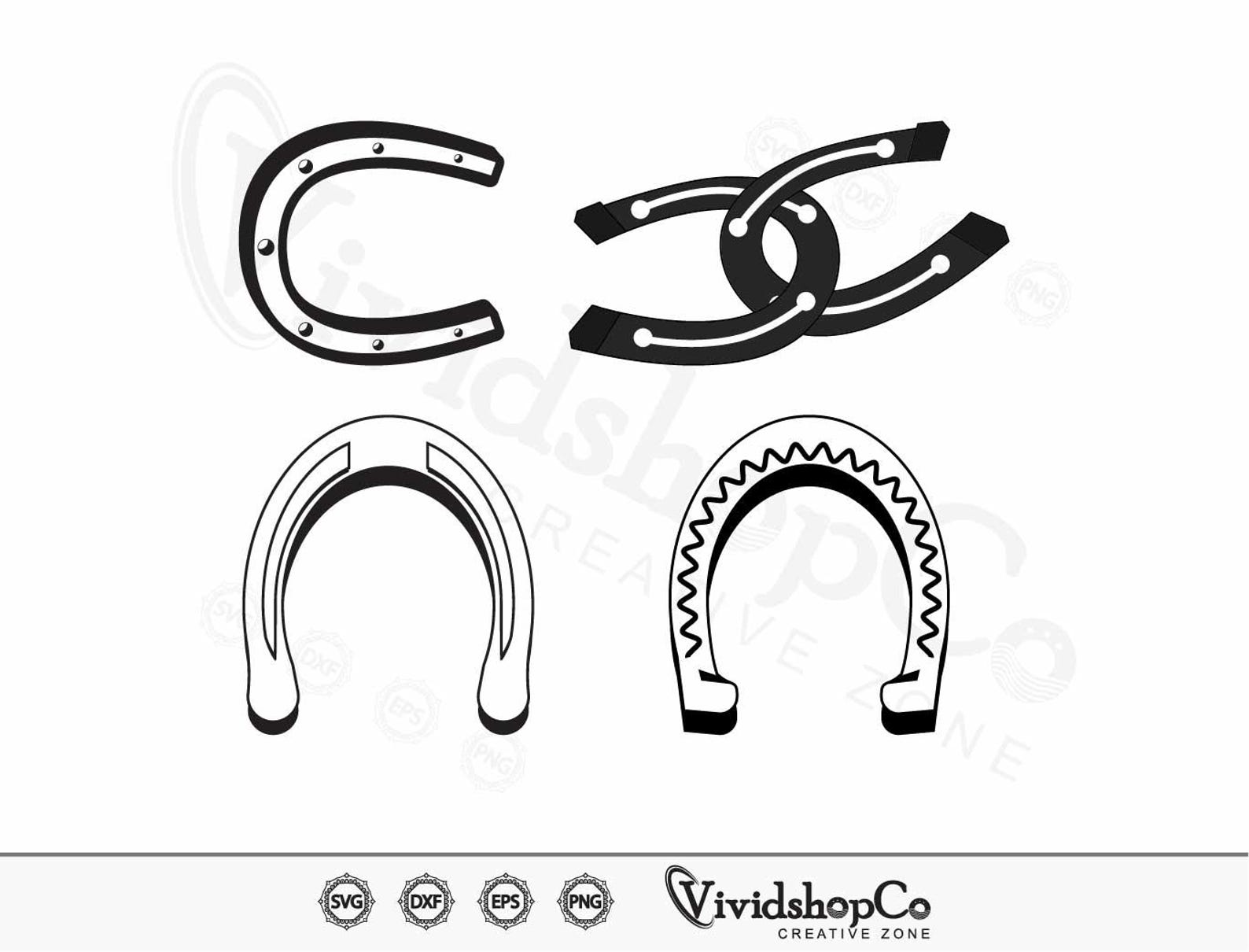 Horseshoe Bundle Svg, Horse Shoe Svg, Western Svg, Horse Svg, Clipart ...
