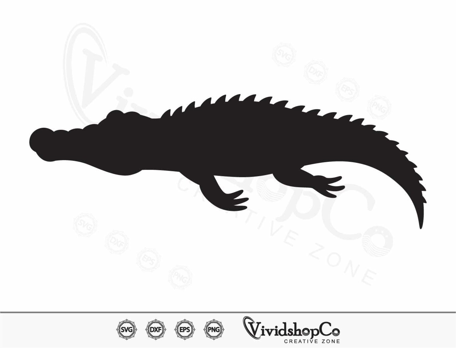 Crocodile SVG, Caiman Svg, Cayman Animal, Animal Svg, Alligator Svg ...