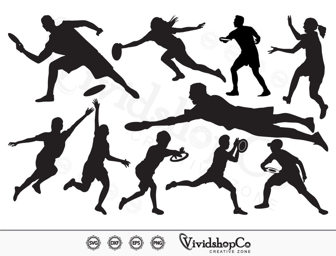 Ultimate Frisbee SVG, Frisbee Svg, Sport Svg, Frisbee Player, Disc Golf ...