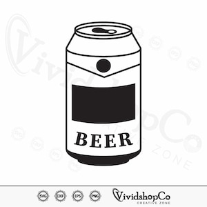 Beer Can SVG, Soda Can Svg, Aluminum Can Svg, Clipart, Cut Files for ...