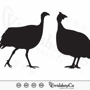 Guinea Fowl SVG, Guinea Svg, Fowl Svg, Bird Svg, Clipart, Cut Files for ...